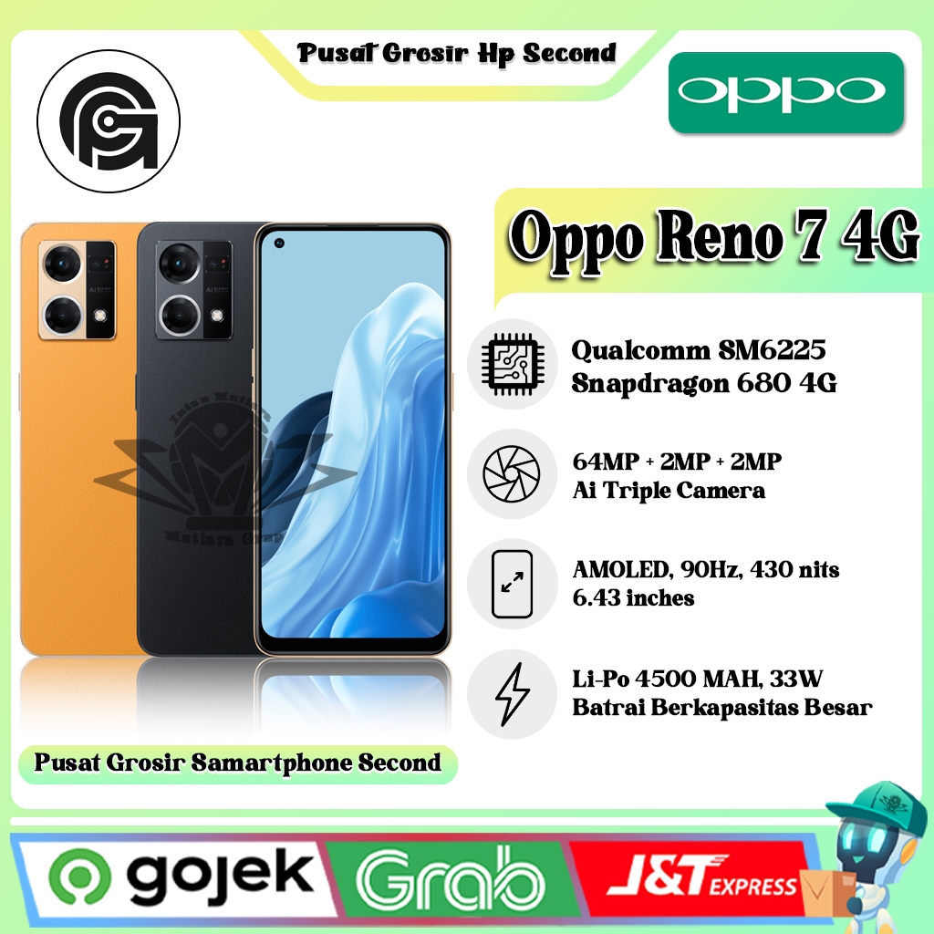 Jual Oppo Reno 7 4G Ram 8GB Rom 256GB (SECOND) | Shopee Indonesia