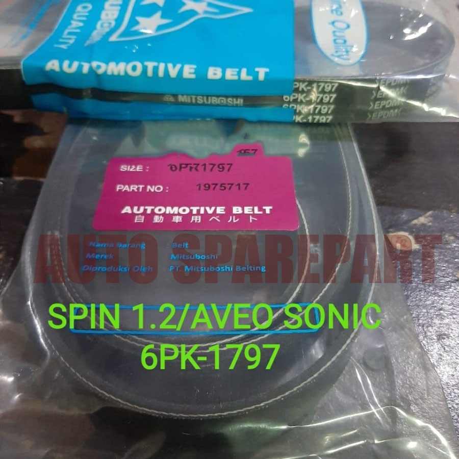 Jual fan van v belt tali kipas 6pk-1797 spin 1.2cc aveo sonic 6pk1797 | Shopee Indonesia