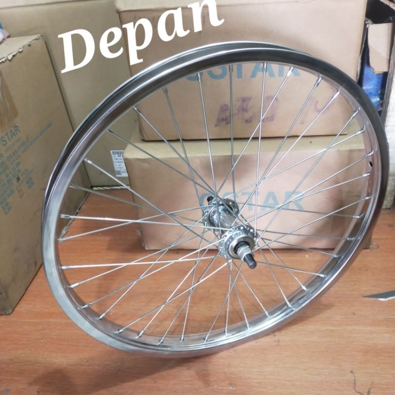 Jual velg pelek set jadi ukuran 20 inch untuk sepeda ukuran 20 inch ...