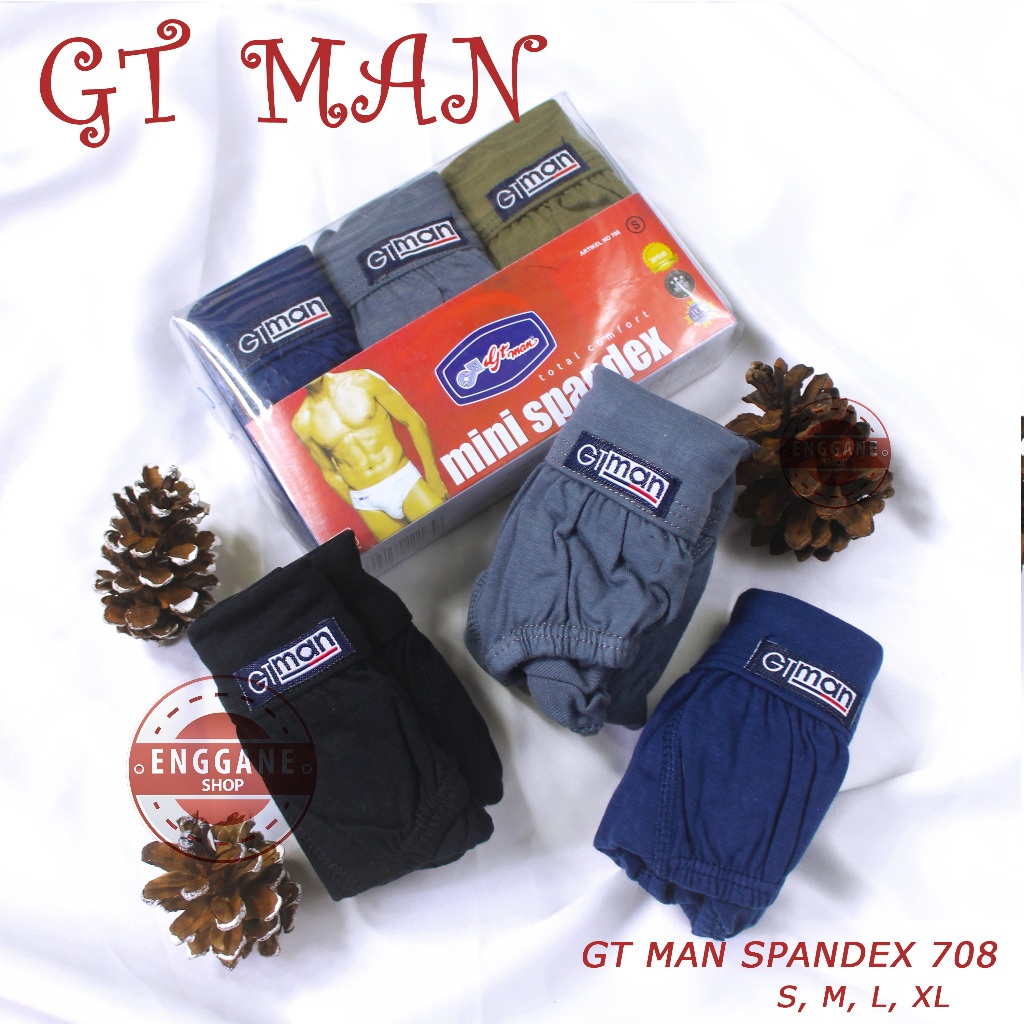 Jual ( 3pc ) CD GT Man SPANDEX 708 | Celana Dalam GT Man Pria Dewasa ...