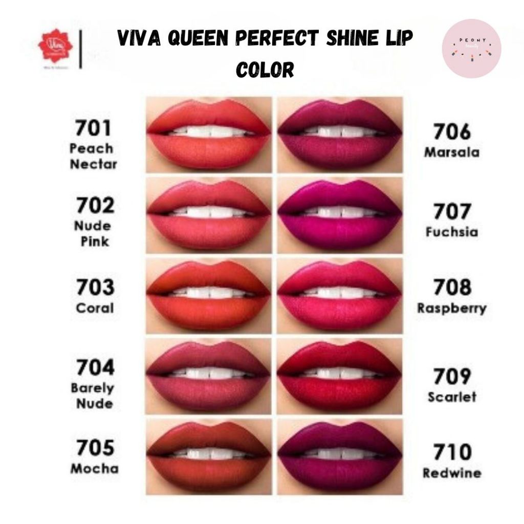 Jual Viva Queen Perfect Matte Lip Color (tersedia 10 warna) | Shopee ...