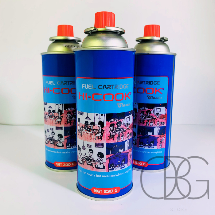 Jual Gas Cartridge Portable Hi-Cook 230 Gram | Bahan Bakar Kompor dan ...