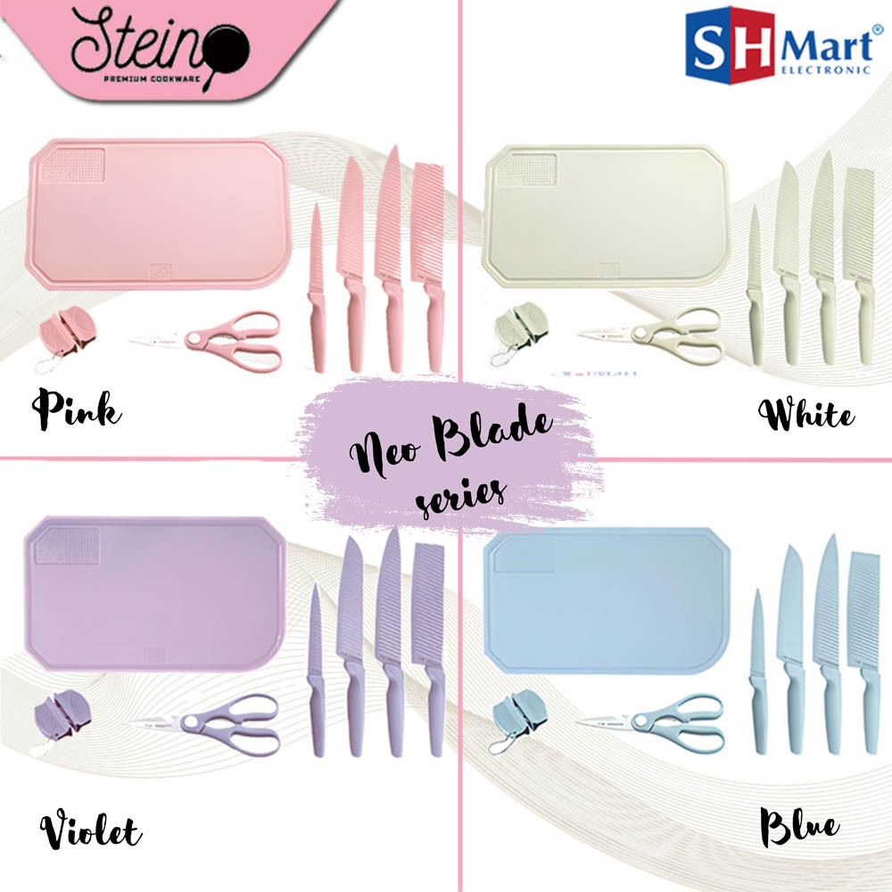 Jual STEINCOOKWARE NEO BLADE KNIFE SET 7 IN 1 + TALENAN PISAU ORIGINAL ...