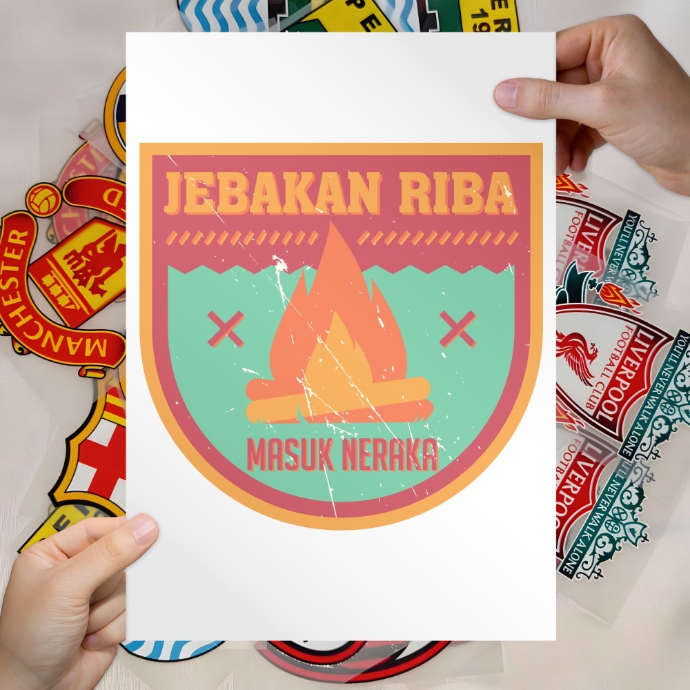 Jual Sablon Print DTF Digital Muslim Jebakan Riba Masuk Neraka Siap ... Jual Sablon Print DTF Digital Muslim Jebakan Riba Masuk Neraka Siap ...