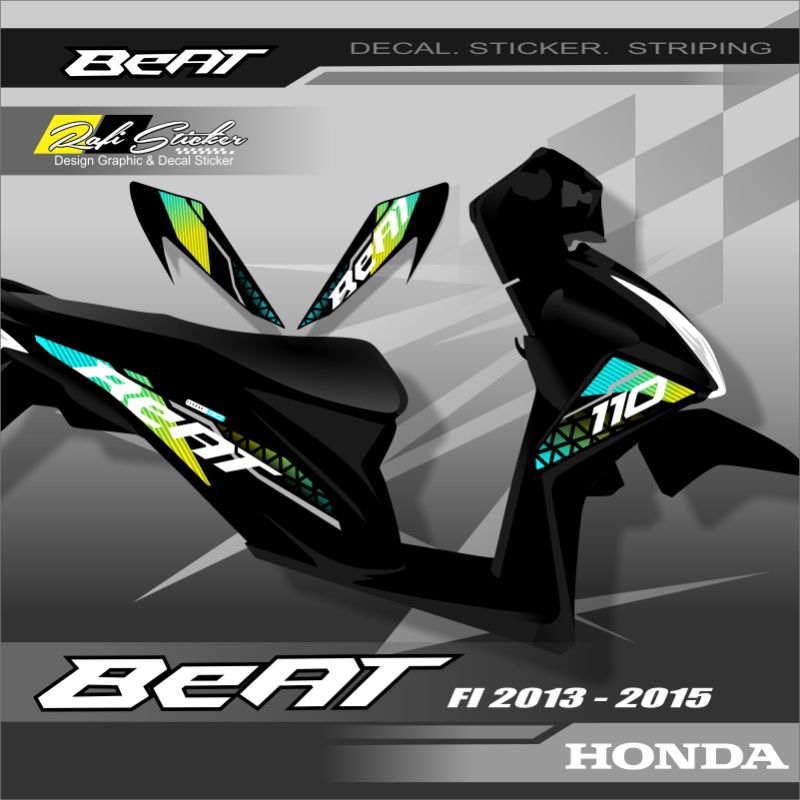 Jual STRIPING BEAT FI SIMPLE VARIASI / STIKER MOTOR HONDA BEAT 2014 ...