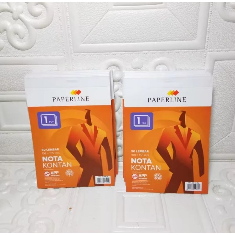 Jual Buku Nota Kontan PAPERLINE Kecil 2 ply/ Bon Rangkap 2/ Nota PPL K ...