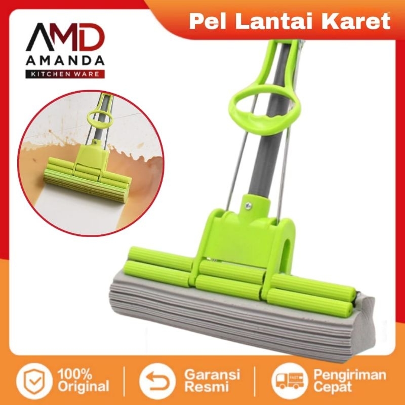 Jual Pel Lantai Busa Serap Air Mop Pembersih Lantai Praktis Alat Pel ...