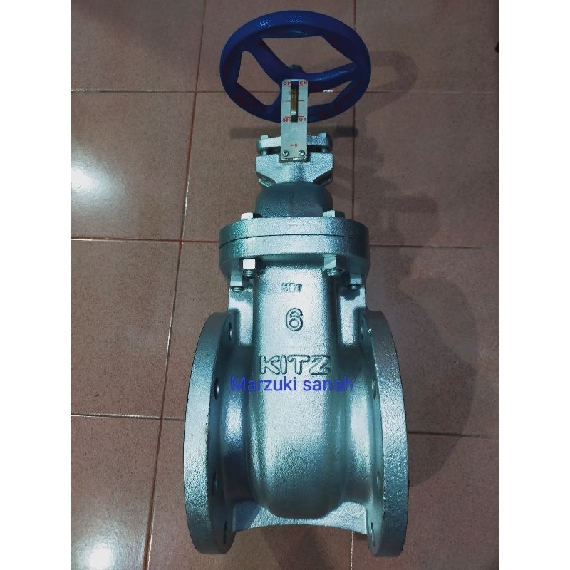 Jual Gate Valve Flange Jis 10K-150 (Kitz) UK 6 inch Cast iron | Shopee Indonesia