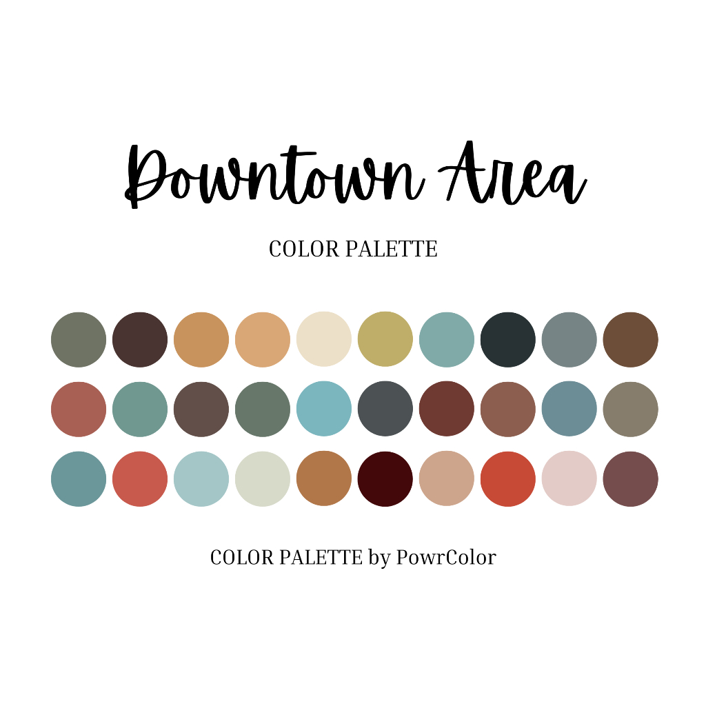 Jual Downtown Area - Digital Color Palette | Shopee Indonesia