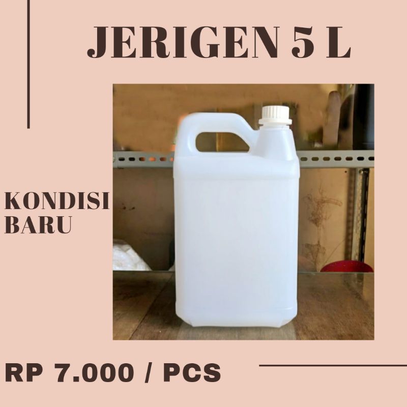 Jual BOTOL DIRIGEN JIRIGEN JERIGEN 5 LITER SEGEL (KONDISI BARU ...