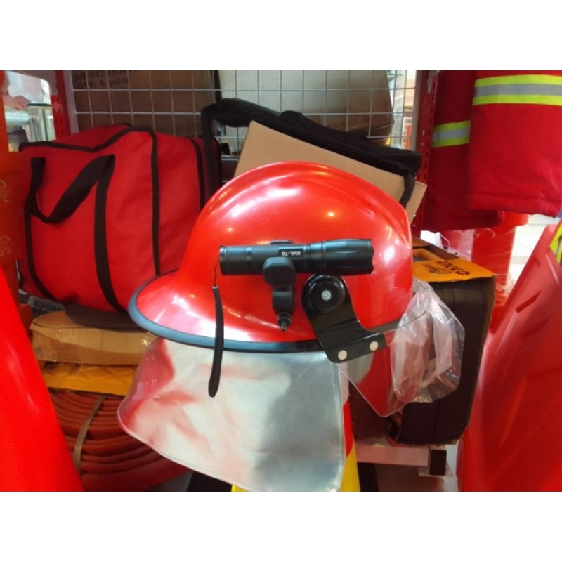 Jual Helm Pemadam Kebakaran Model Fullgard Merek JHI plus Senter / Jual ...