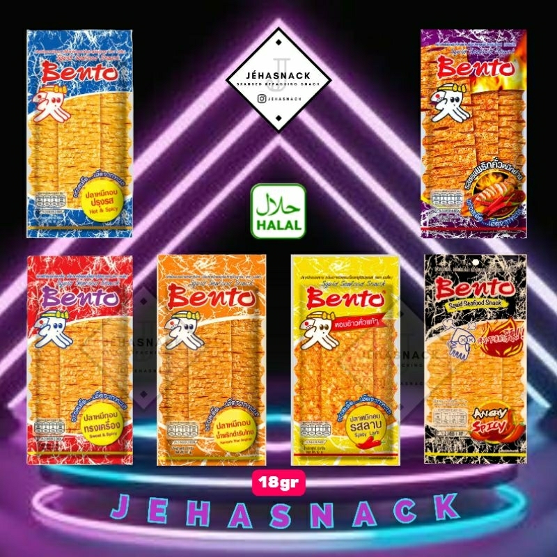 Jual [ SNACK BKK ] Bento Juhi / Fish / Seafood Snack HALAL 18gr / 20gr ...