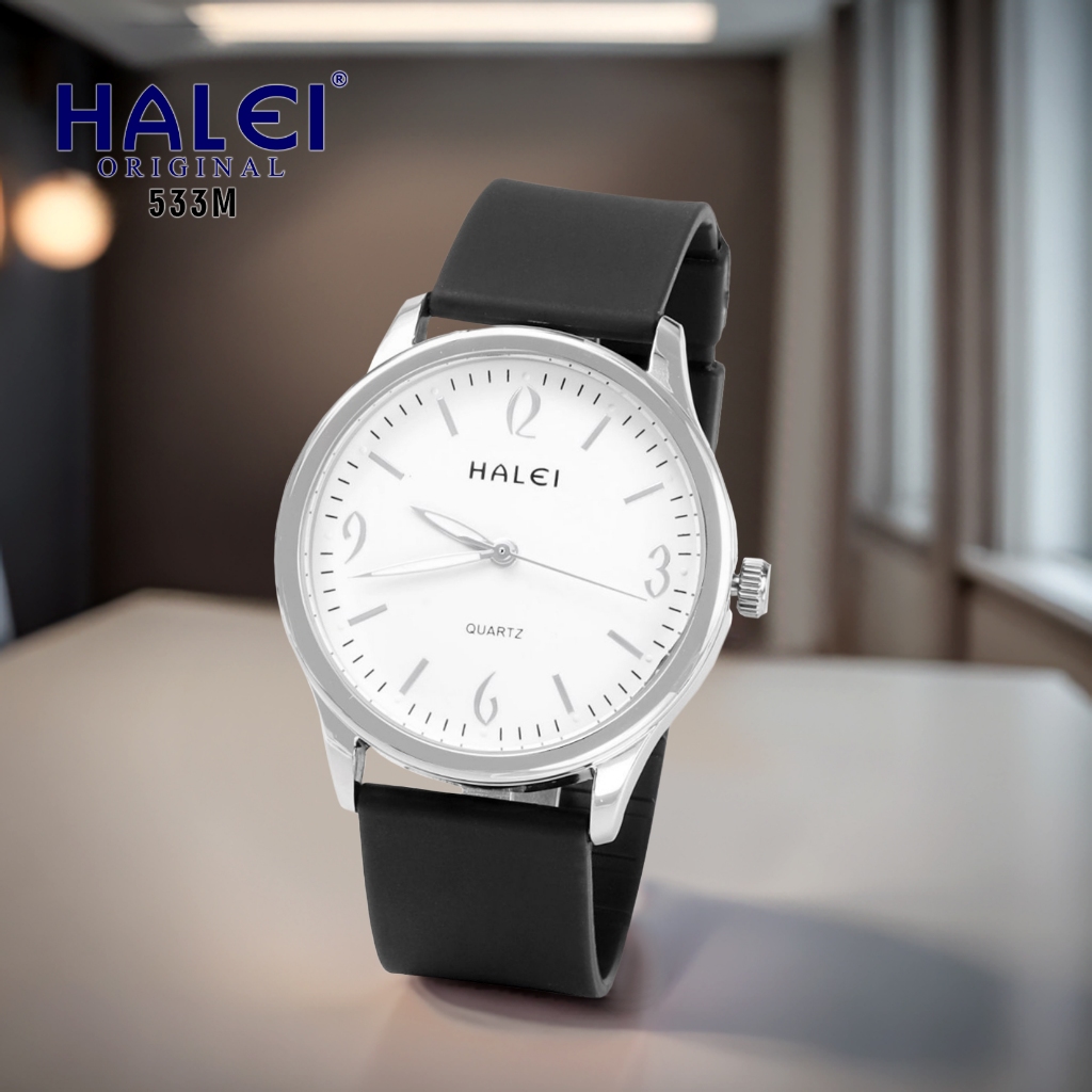 Jual HALEI Watch Jam Tangan Pria Cowok Laki Laki Original karet Terbaru ...