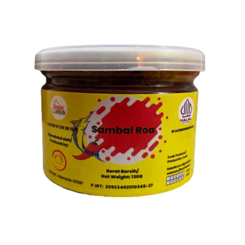 Jual Dapur Pedak Sambal Roa Sambel Roa kemasan 130G PetCan dengan ...