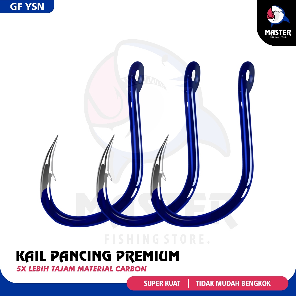 Jual MFS - Kail Pancing (KAIL TYPE KECIL) Premium Warna Biru isi 10pcs ...