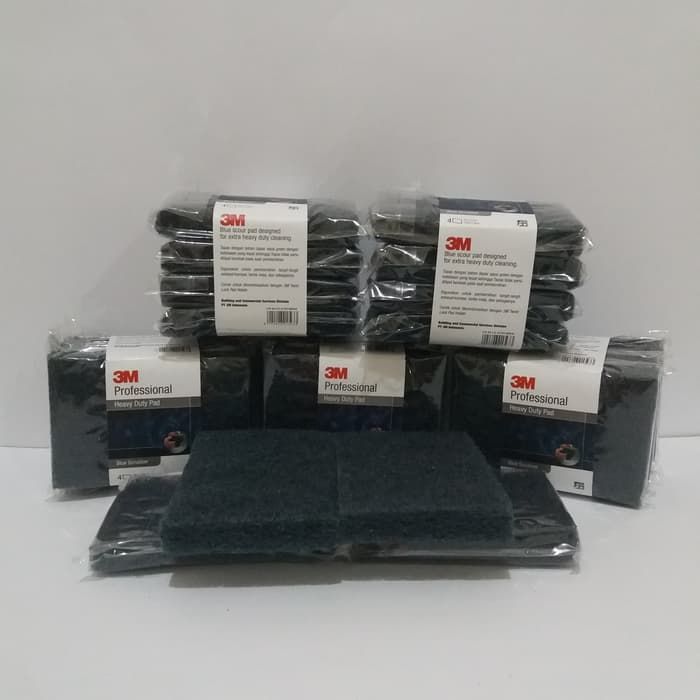 Jual Sponge 3M Scotch Brite Blue Scrubber Heavy Duty Pad | Shopee Indonesia
