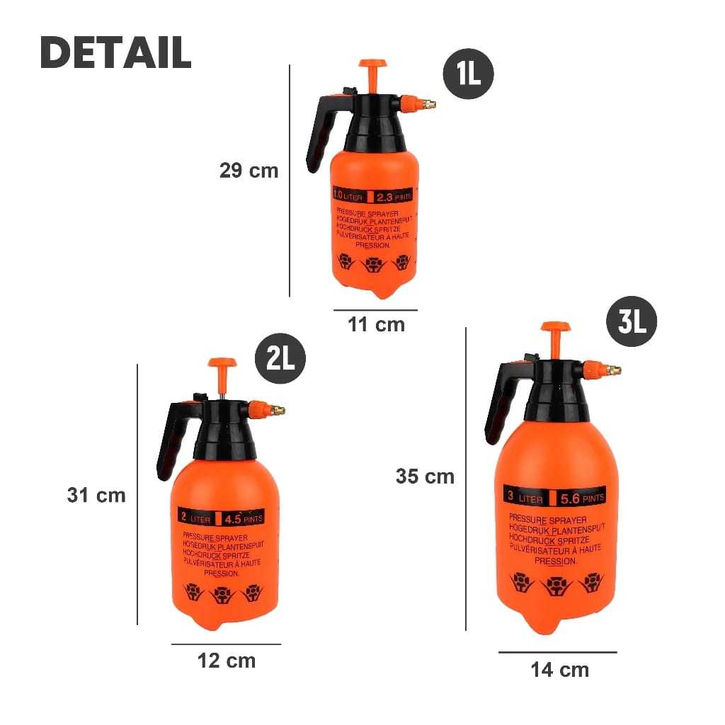 Jual Pressure Sprayer 1LITER , 2LITER , 3LITER / Botol Spray Semprotan ...