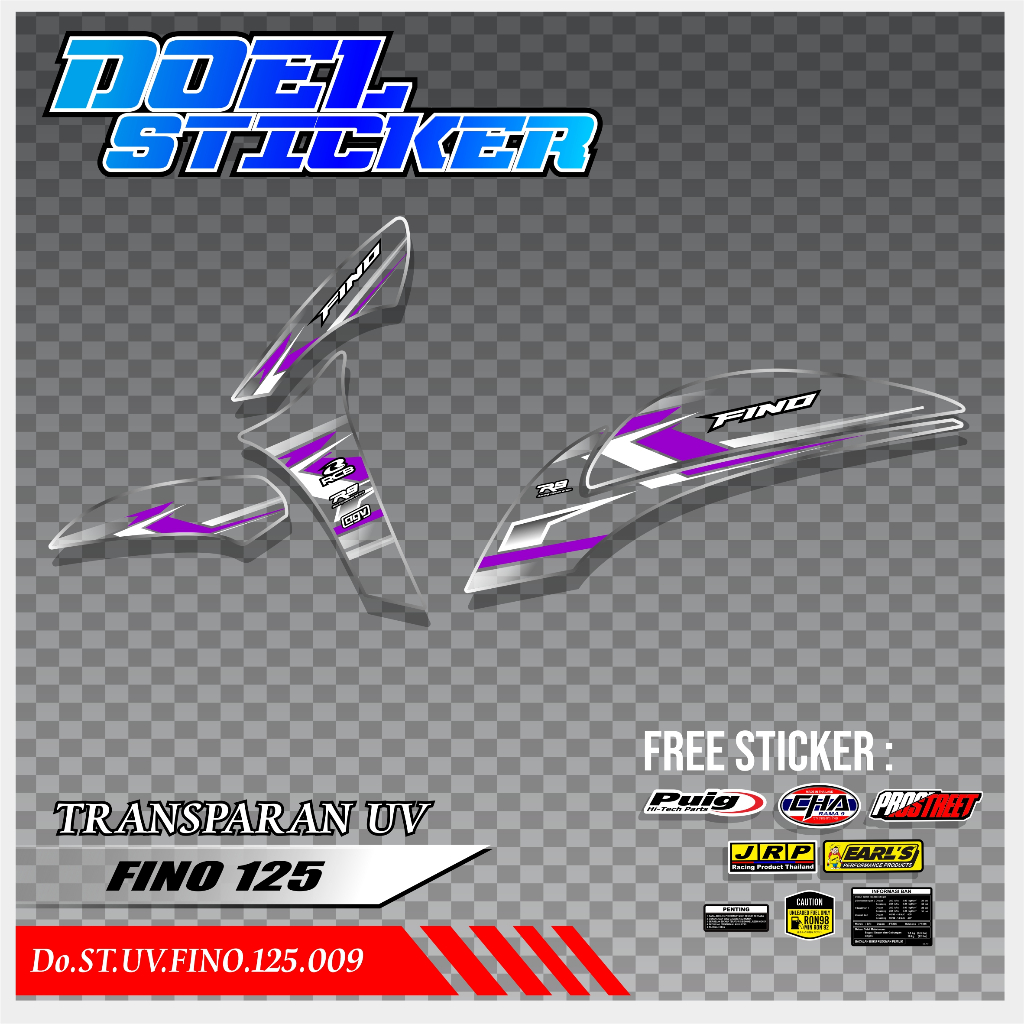 Jual Stiker Transparan Fino Fi / Sticker Decal Motor fino 125 fi ...