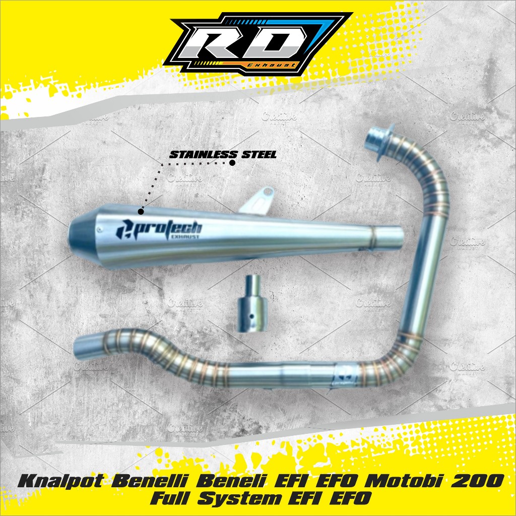 Jual Knalpot Benelli Beneli EFI EFO Motobi 200 Full System EFI EFO ...