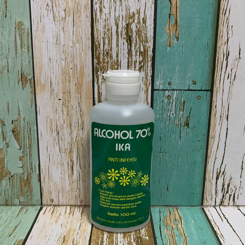 Jual IKA ALCOHOL 70% 100ml / Alkohol Antiseptik / Pembersih Luka / Anti ...