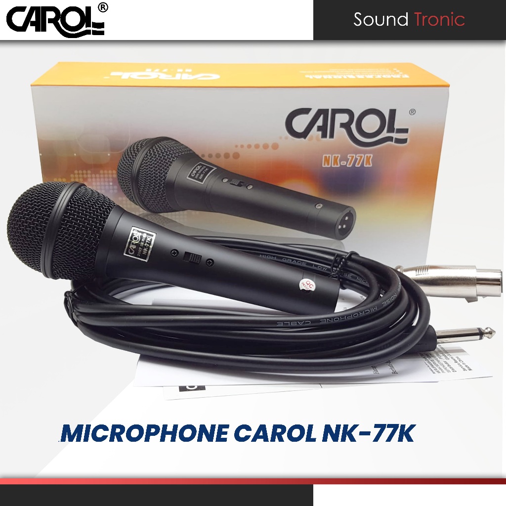 Jual Mic Kabel Carol NK 77K Microphone Original Mick Mikrofon Carol ...