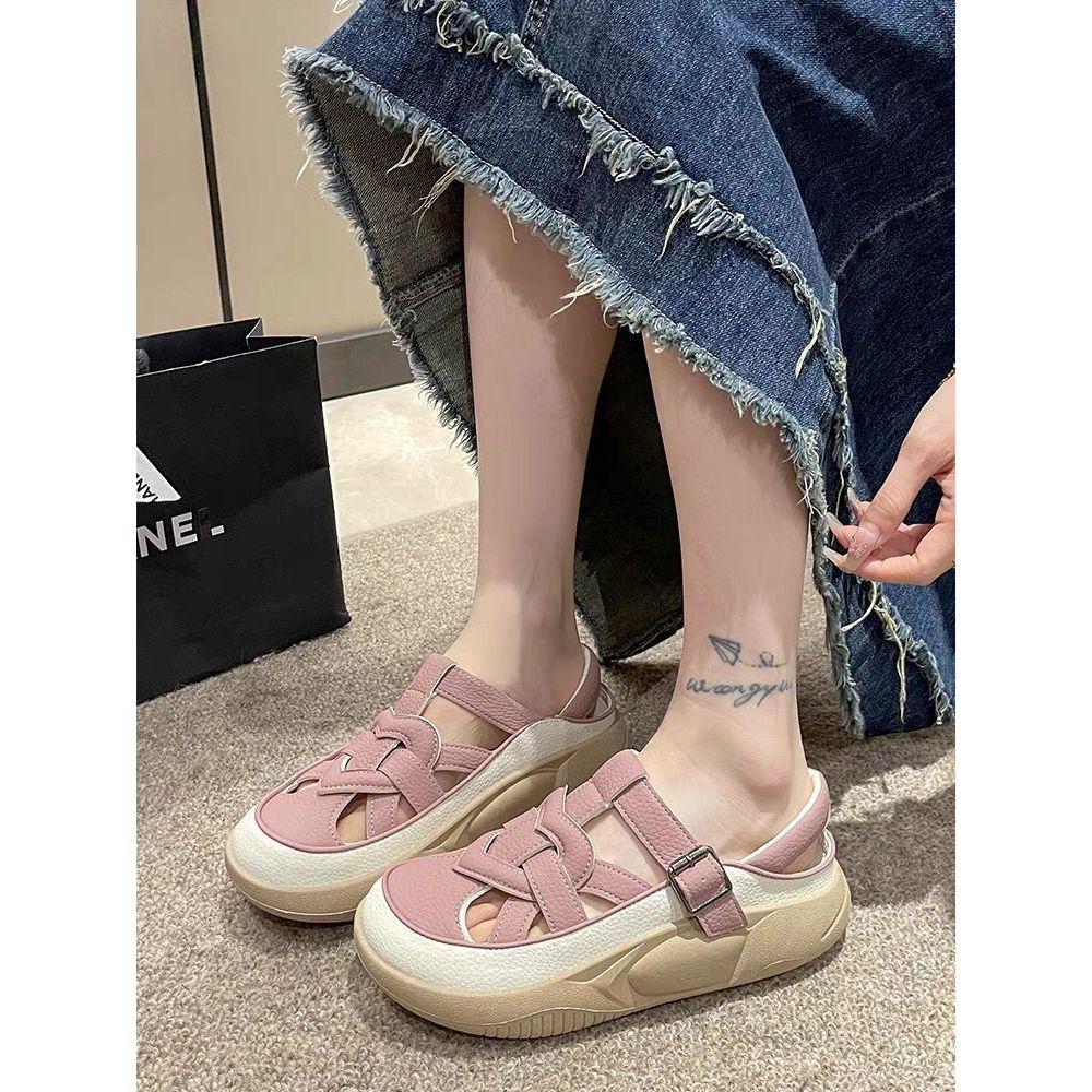 Jual COD 102 QUINN Sepatu Wedges Wanita Slip On Sepatu Gladiator Wanita ...