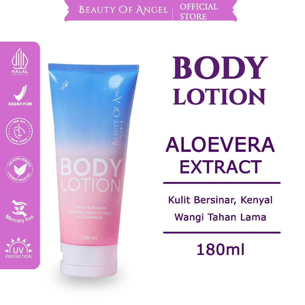 Jual Beauty of Angel Body Lotion Collagen 180 Ml with Niacinamide BOA ...