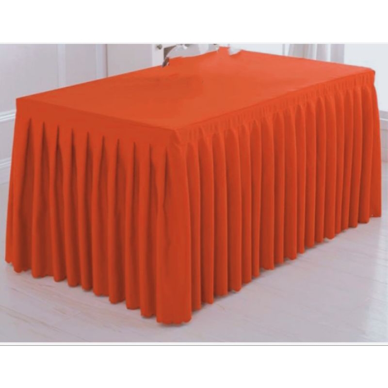 Jual DEKORASI MEJA/SKRITING MEJA/ROK MEJA REMPEL TINGGI 75CM X PANJANG ...