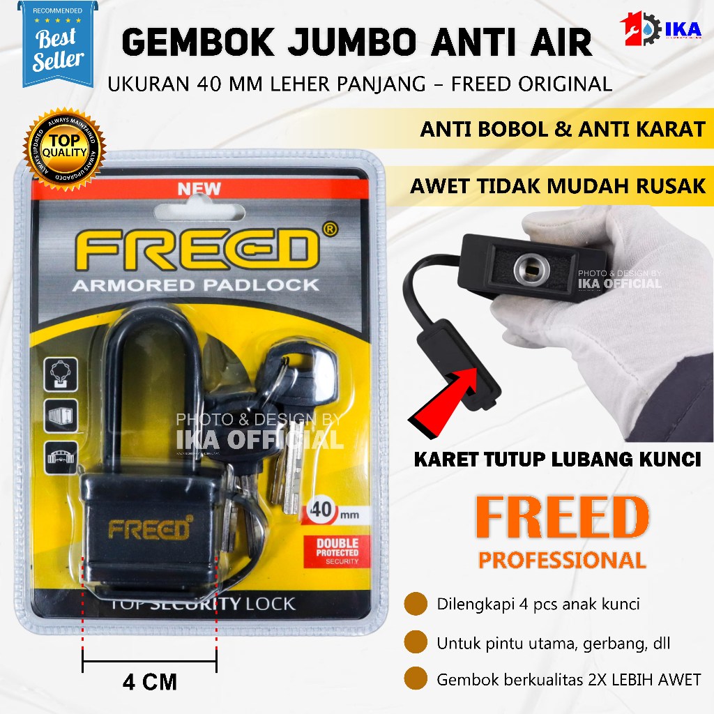 Jual GEMBOK ANTI HUJAN 40 50 60 MM GEMBOK RUMAH ANTI MALING / GEMBOK ...