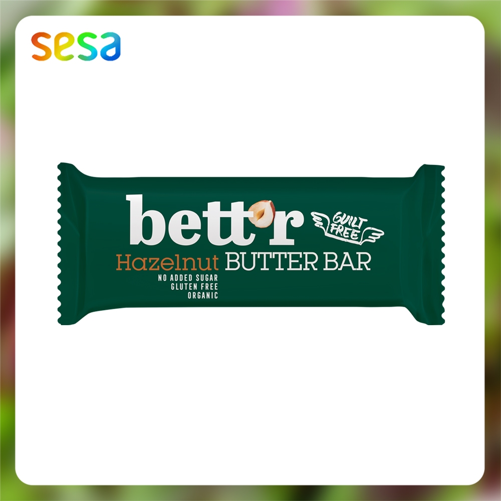 Jual Bett'r Hazelnut Butter Snack Bar 30 g | Snack Sehat | Shopee Indonesia