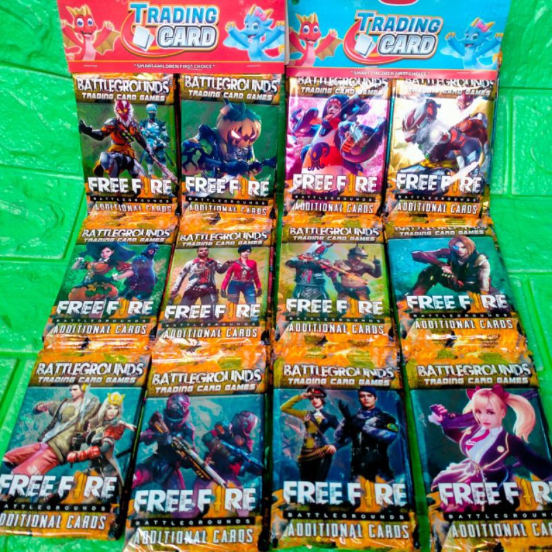 Jual Grosir 12 Sachet Mainan Kartu FF Trading Card Free Fire New Edisi ...