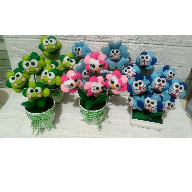 Jual Bunga keroppi hellokity doraemon | Shopee Indonesia