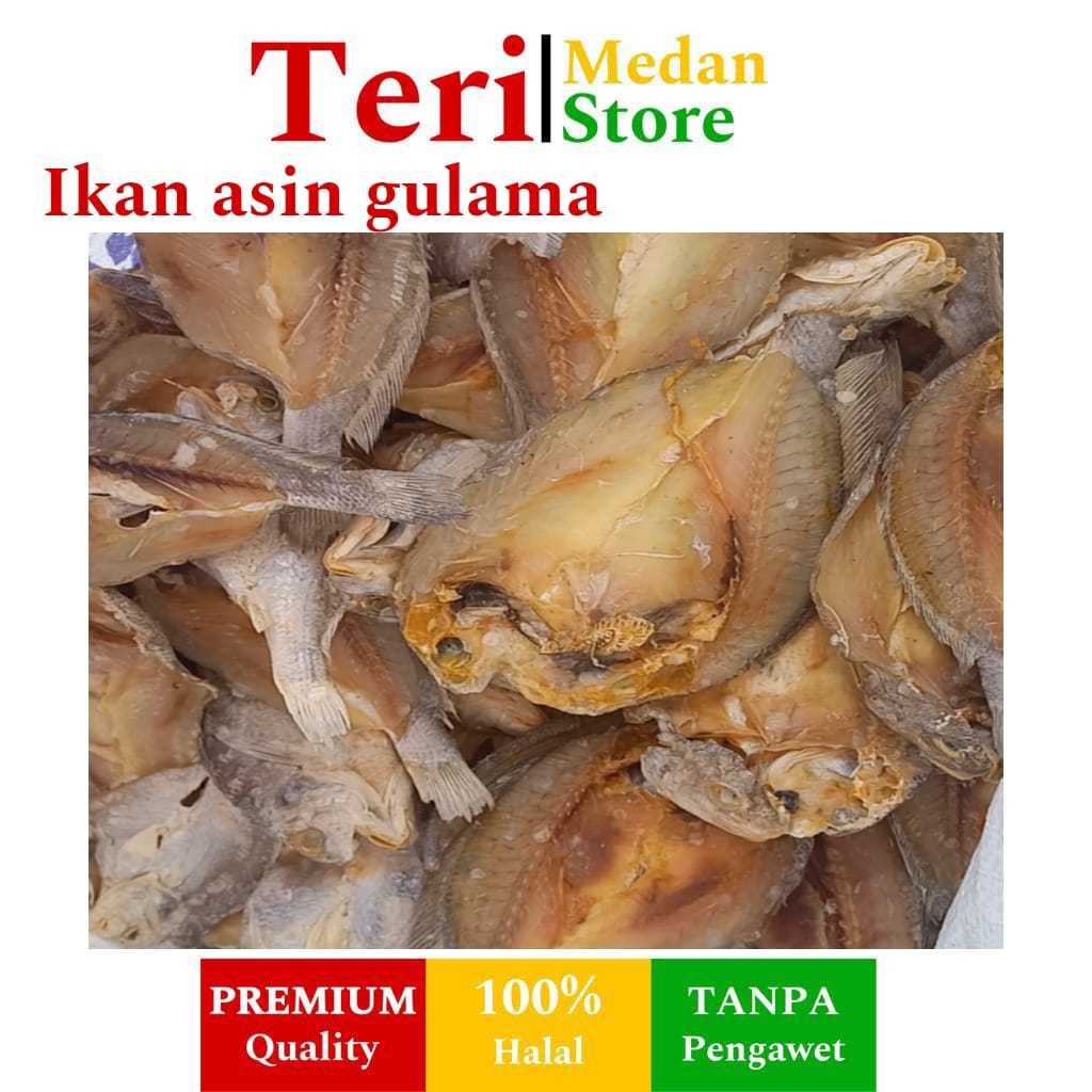 Jual Ikan asin gulama samge kepala batu belah kering kualitas super ...