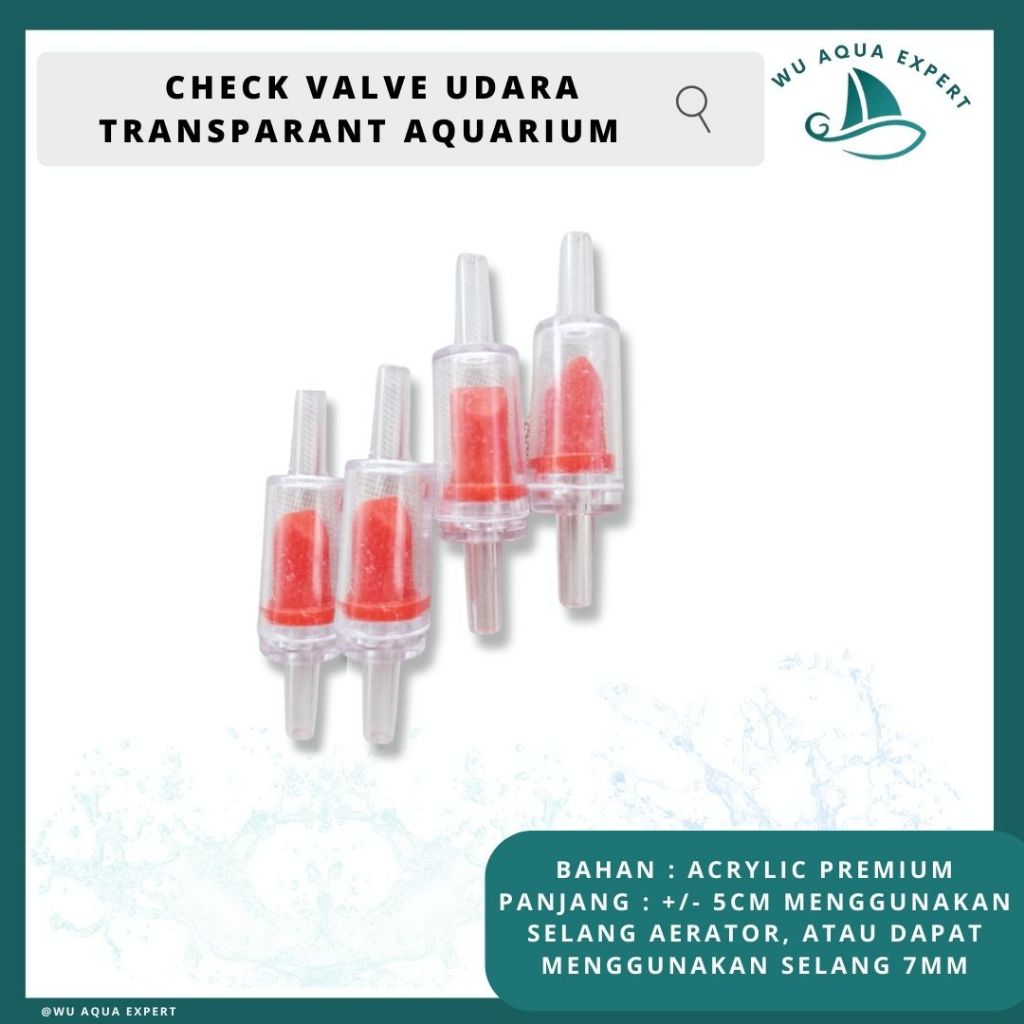 Jual CHECK VALVE UDARA TRANSPARANT aquarium | Shopee Indonesia