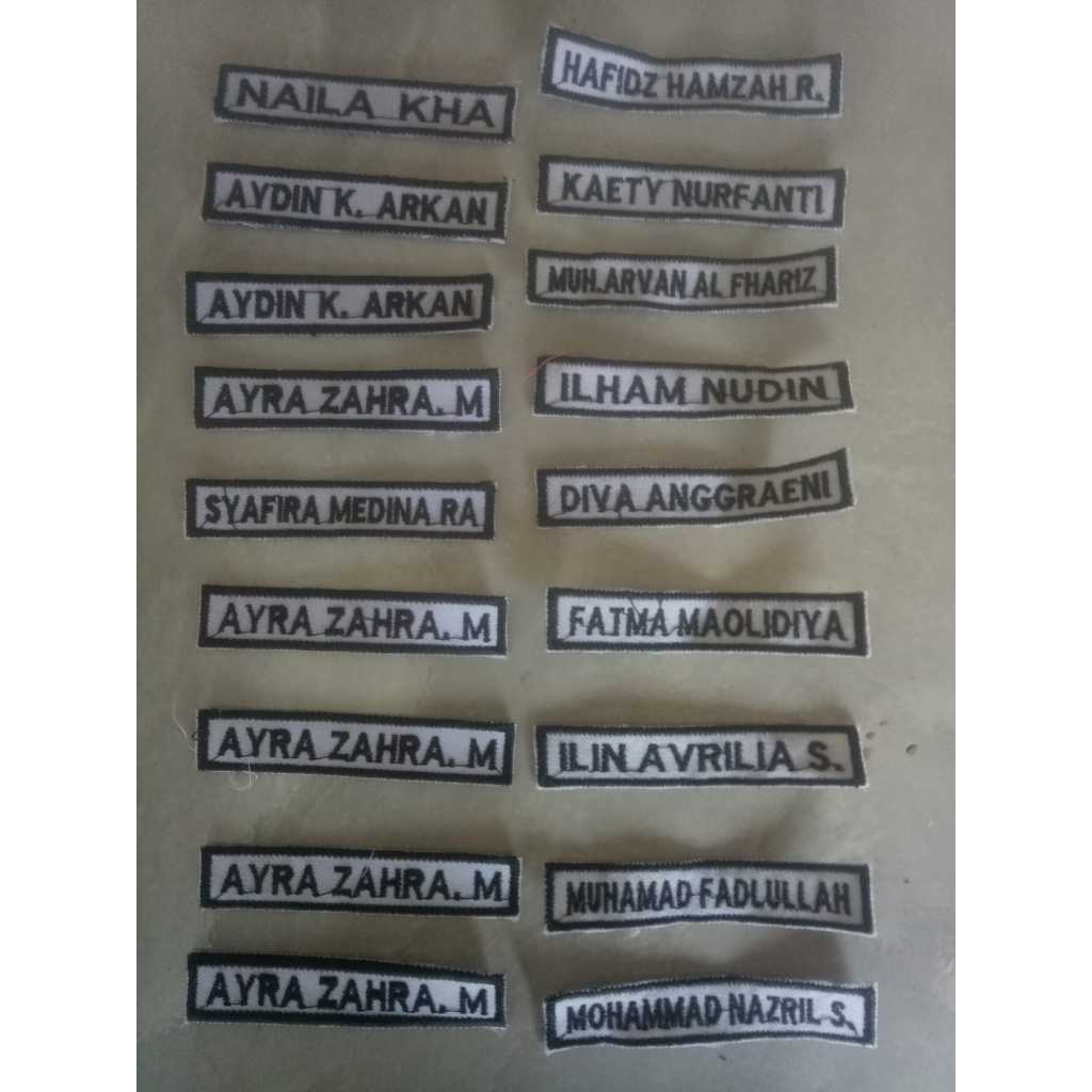 Jual BORDIR NAMA , BORDIR NAMA SEKOLAH,LNGSUNG JADI, BET BORDIR PAPAN ...