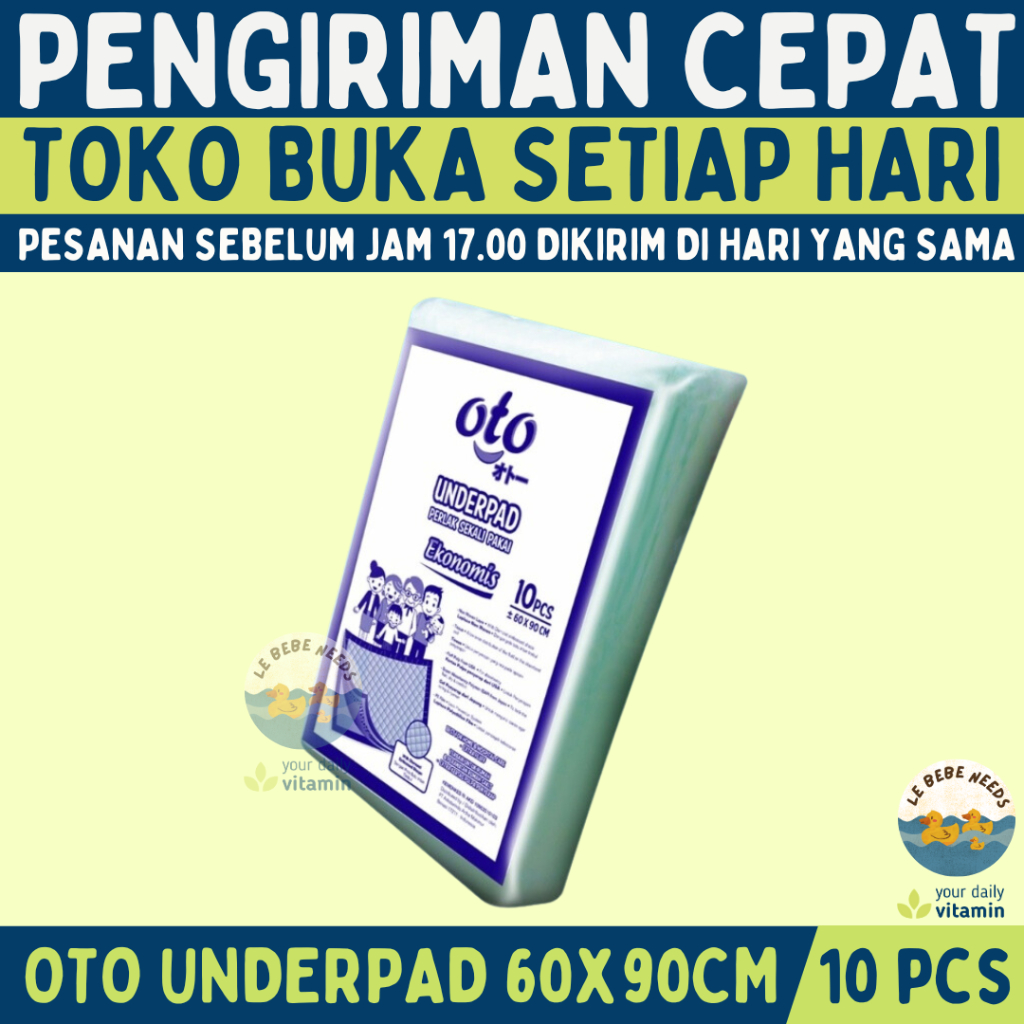Jual OTO Underpad 60x90cm - Underpad OTO 60x90 cm - Perlak Alas Pipis ...