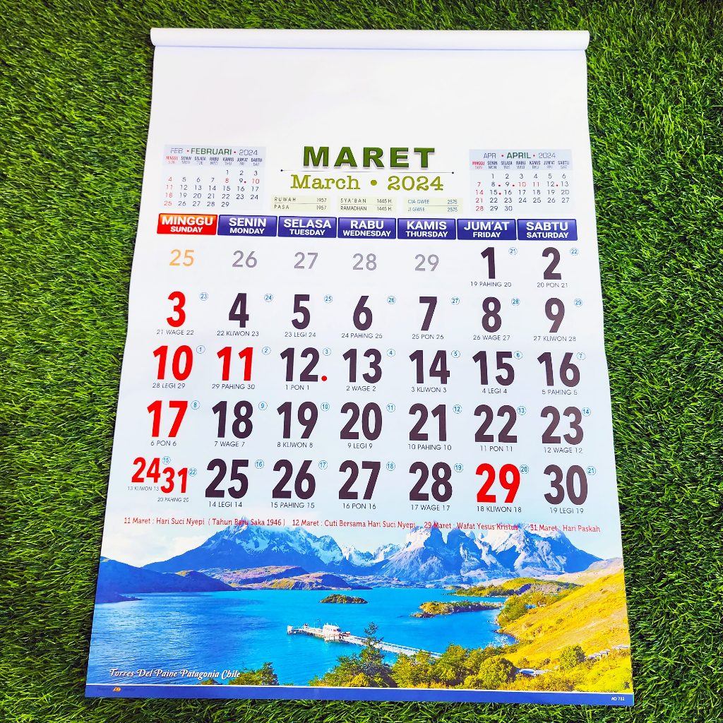 Jual KALENDER LUX EXECUTIVE FULL COLOR TAHUN 2024 ( AO 732 UKURAN JOMBO ...