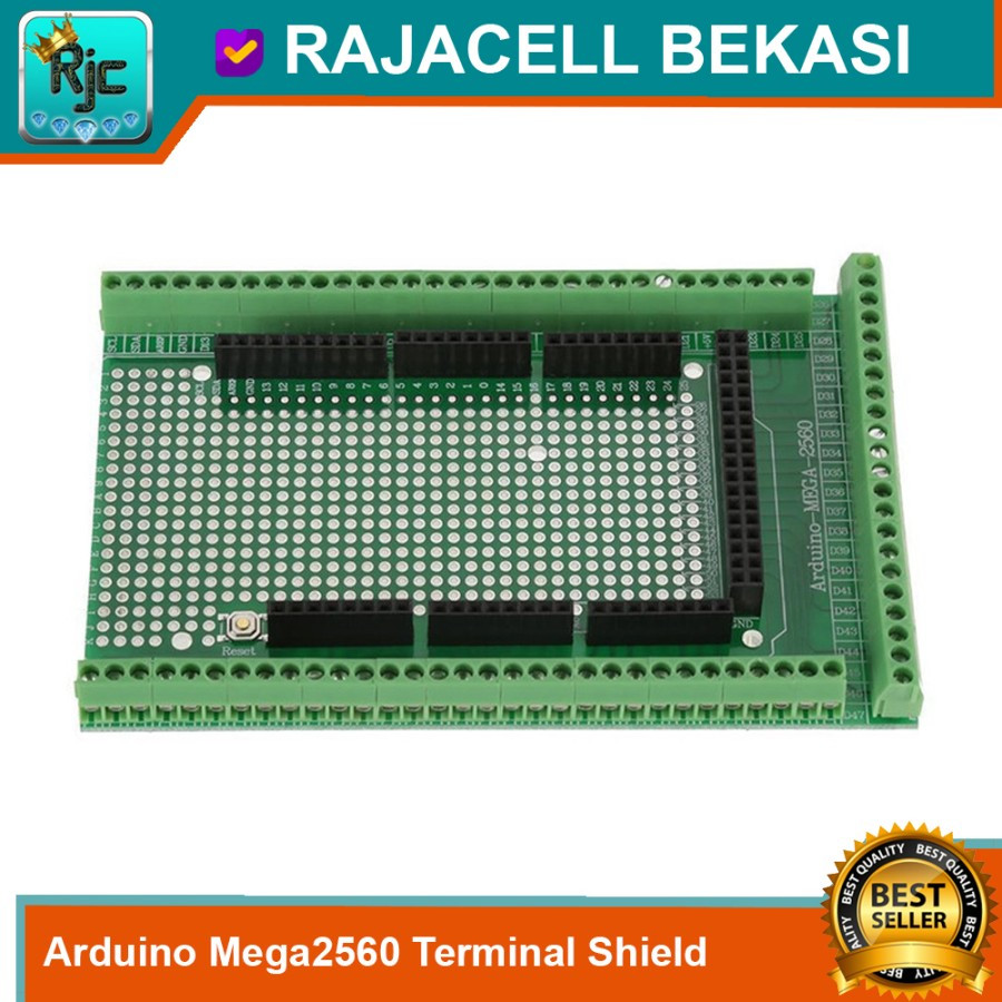 Jual Arduino Mega 2560 Terminal Shield PCB Prototype Terminal Block ...