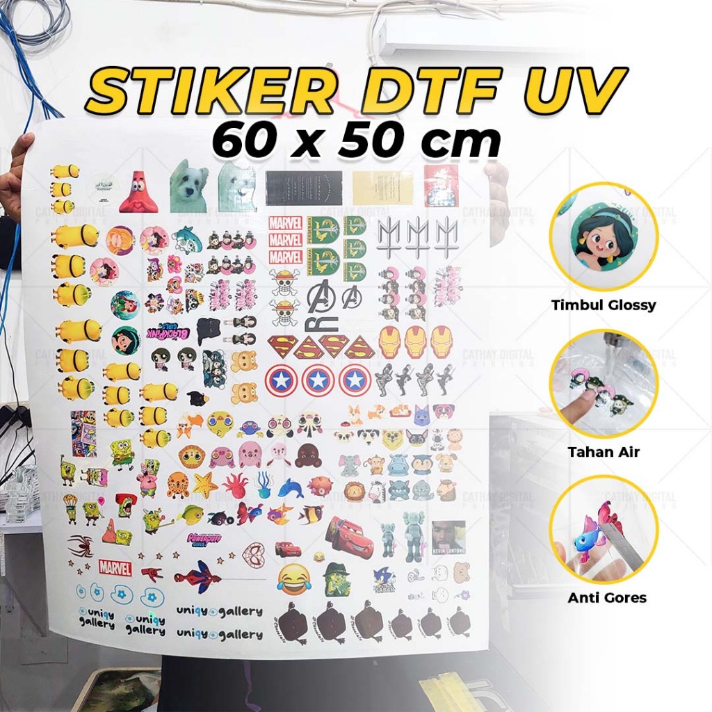 Jual Sticker DTF UV (Stiker DTF UV) 57 x 30 cm | Shopee Indonesia