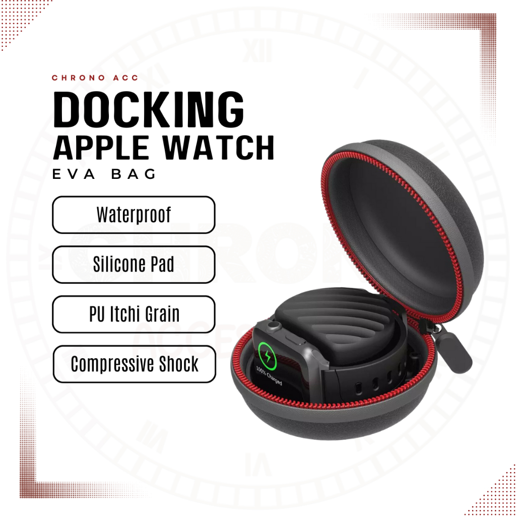 Jual Apple Watch Pouch TRIPLEDI Bag Dock Portable Charging Case Box ...
