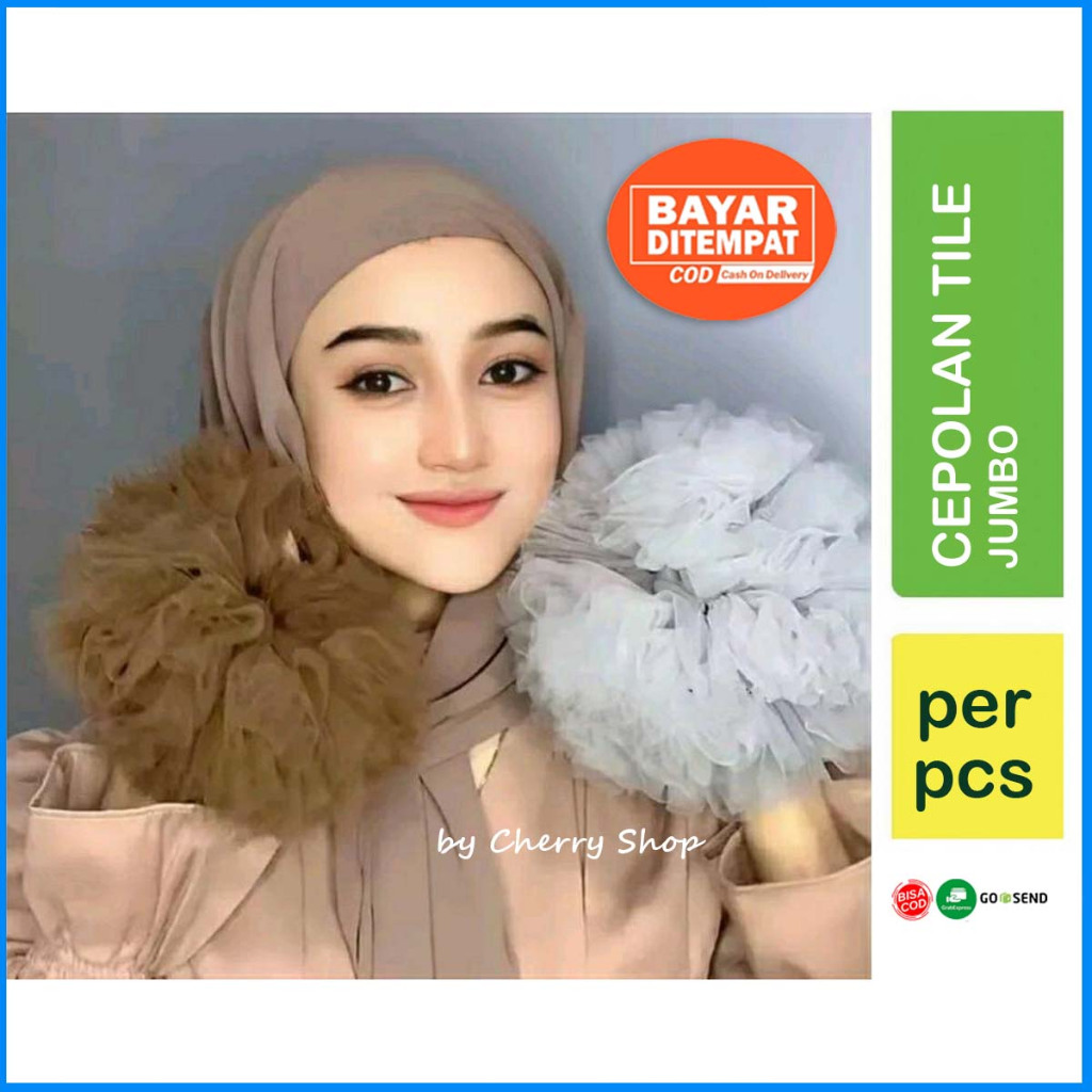 Jual [PER PCS | JUMBO] CEPOLAN TILE HIJAB JUMBO PREMIUM / IKAT RAMBUT ...