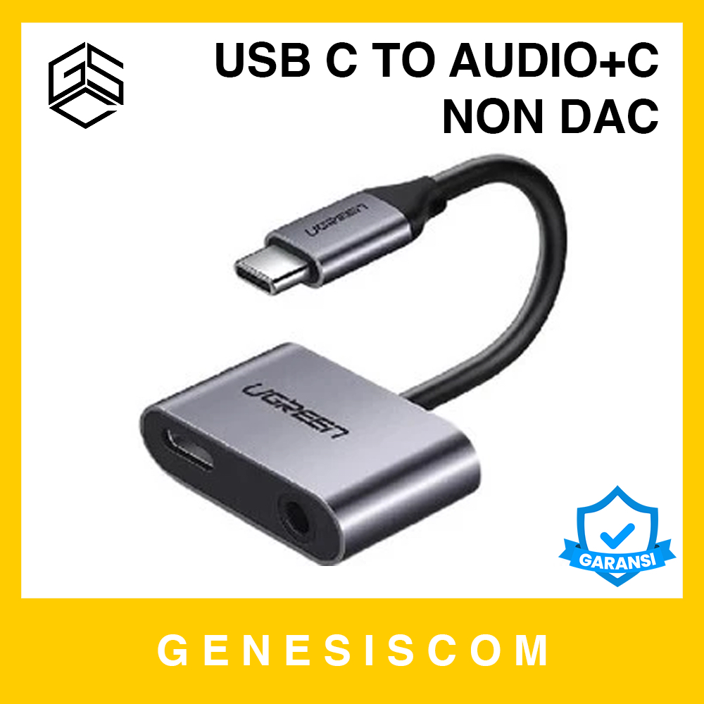 Jual Kabel Converter USB Type C to 3.5mm Audio Jack+Charger UGREEN ...