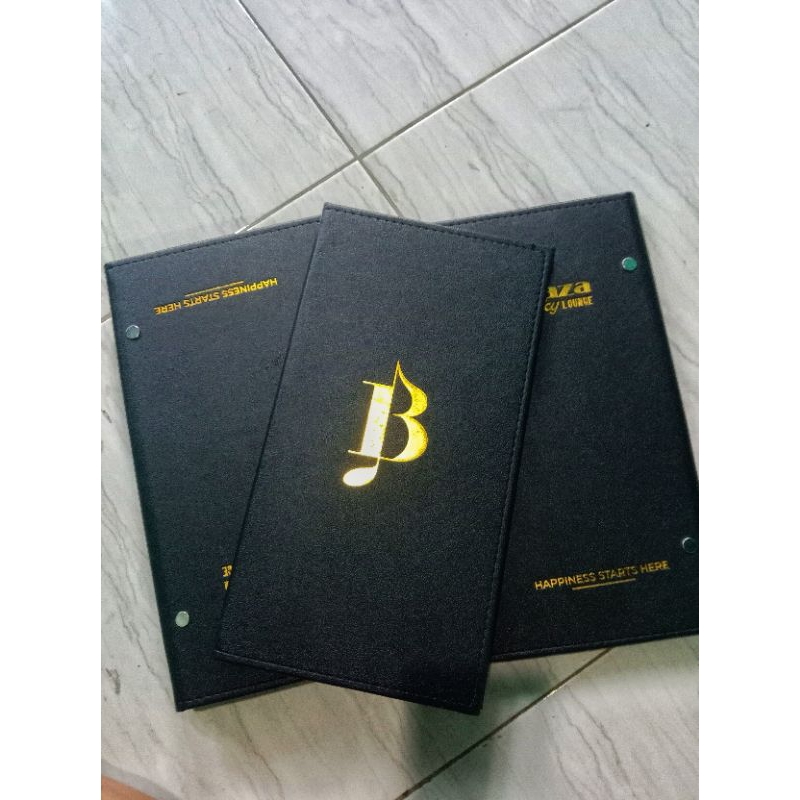 Jual BUKU MENU RESTO CAFE HOTEL CUSTOM LOGO EMBOS GRAPO LASER UKURAN ...