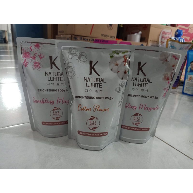 Jual K NATURAL WHITE BODY WASH 400 ML | Shopee Indonesia