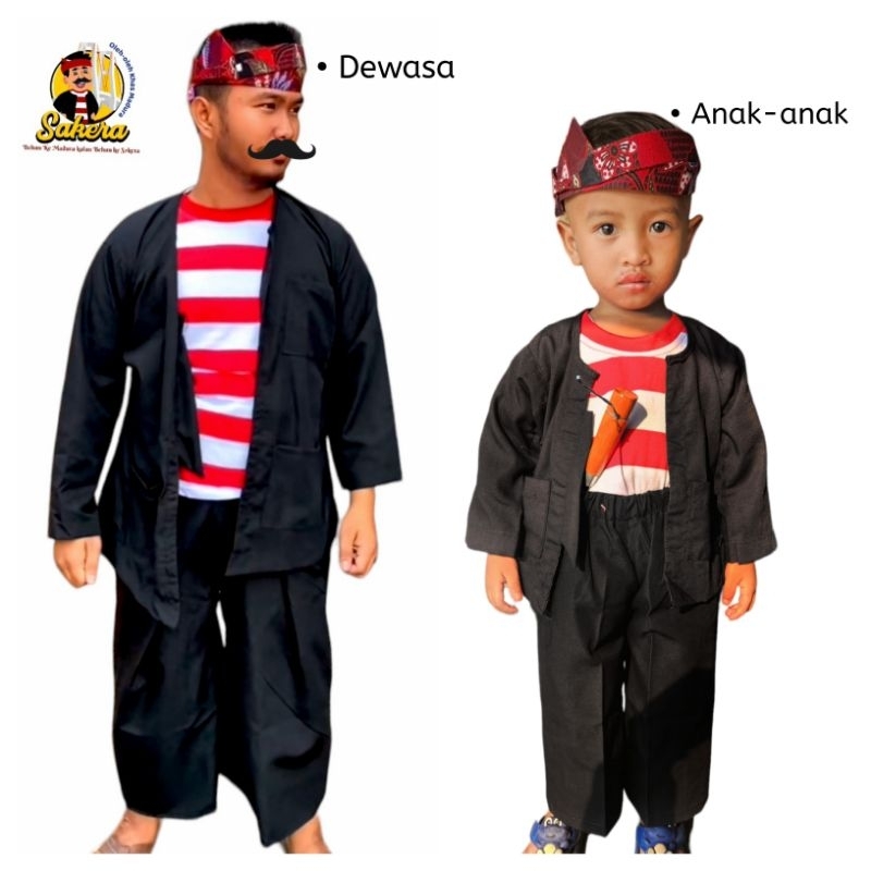 Jual (Sakera) BAJU SAKERA ADAT MADURA JAWATIMURAN ANAK² - DEWASA ...