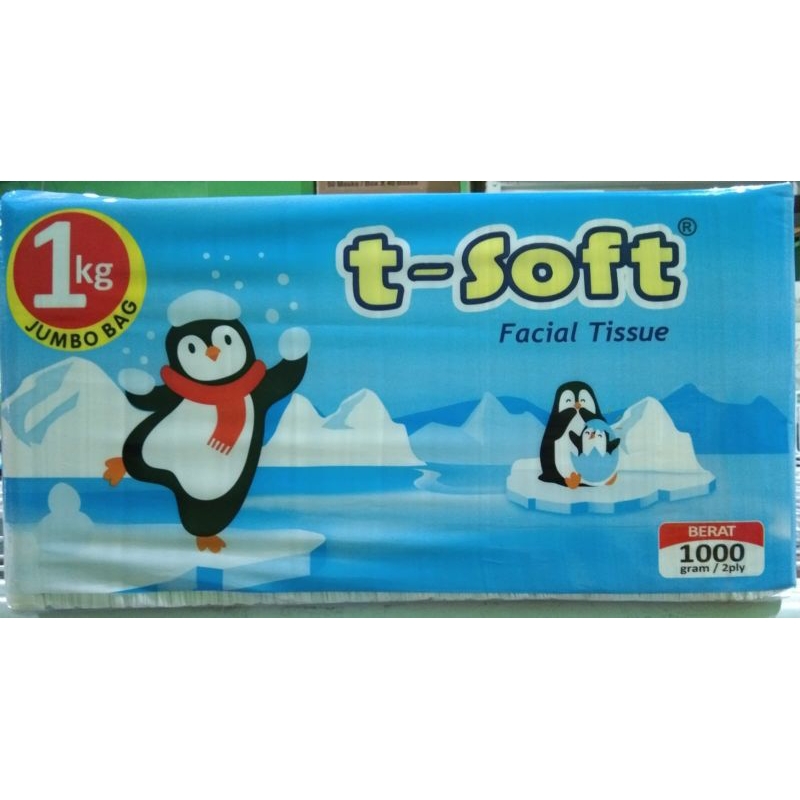Jual TISU JUMBO T-SOFT FACIAL 1000G/1KG | Shopee Indonesia