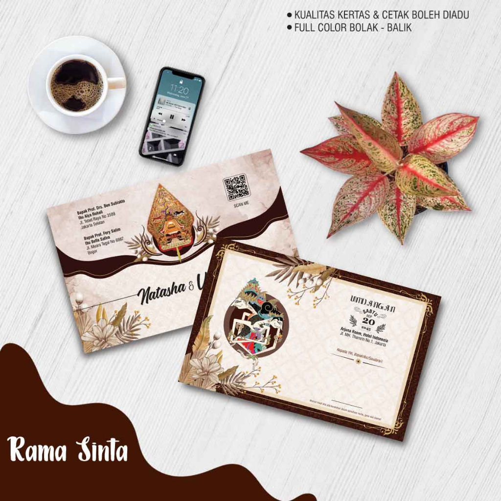 Jual UNDANGAN PERNIKAHAN JAVA ETNIC CARD, RAMA SINTA, ULOS, GEBYOK ...