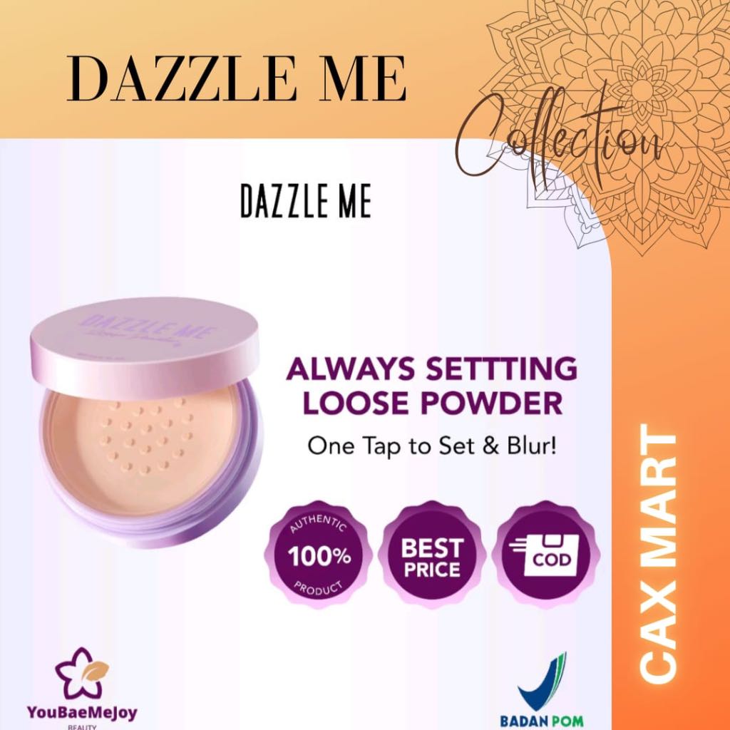 Jual DAZZLE ME Always Setting Loose Powder BPOM | Shopee Indonesia