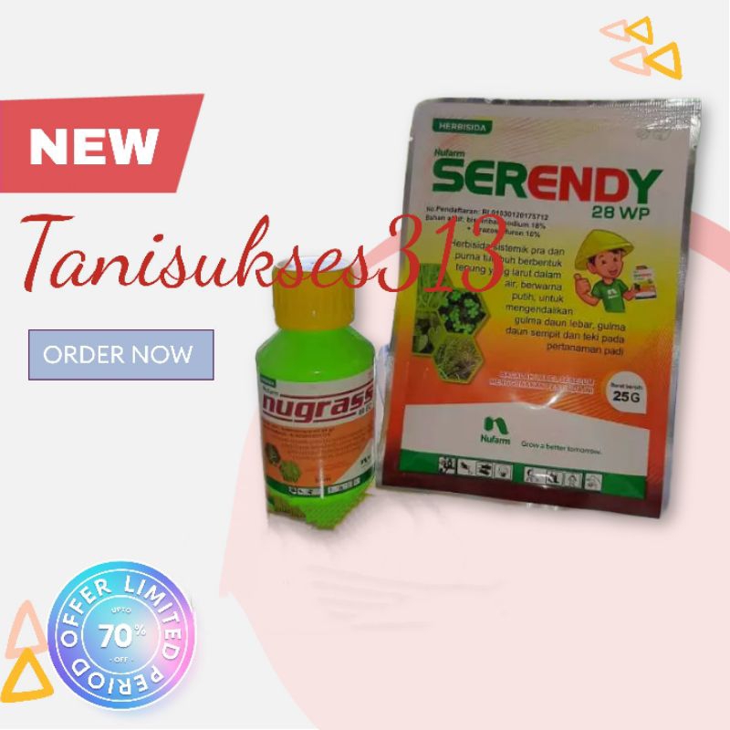 Jual Herbisida paket serendi 1pak + nugras100ml obat pembasmi gulma ...