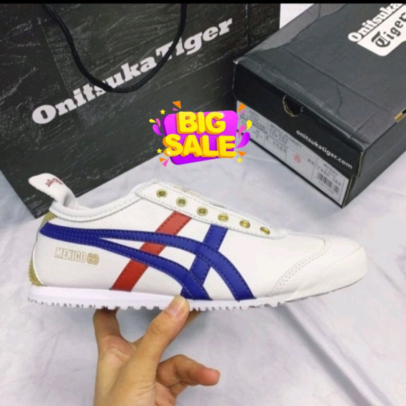 Jual Sepatu Onitsuka Tiger Mexico 66 Slip On Lether Francis X gold | Shopee Indonesia